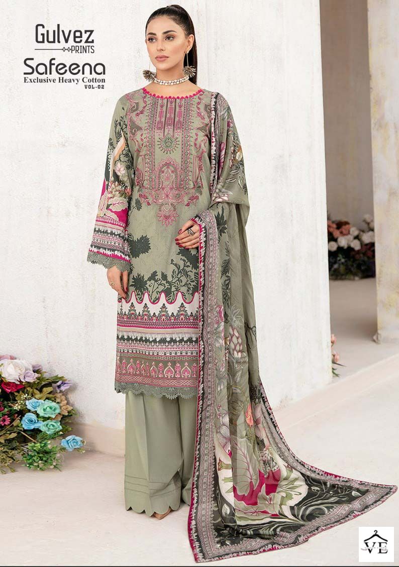 Gulvez Safeena Vol 2 Cotton Wholesale Pakistani Salwar Suit Catalog ...