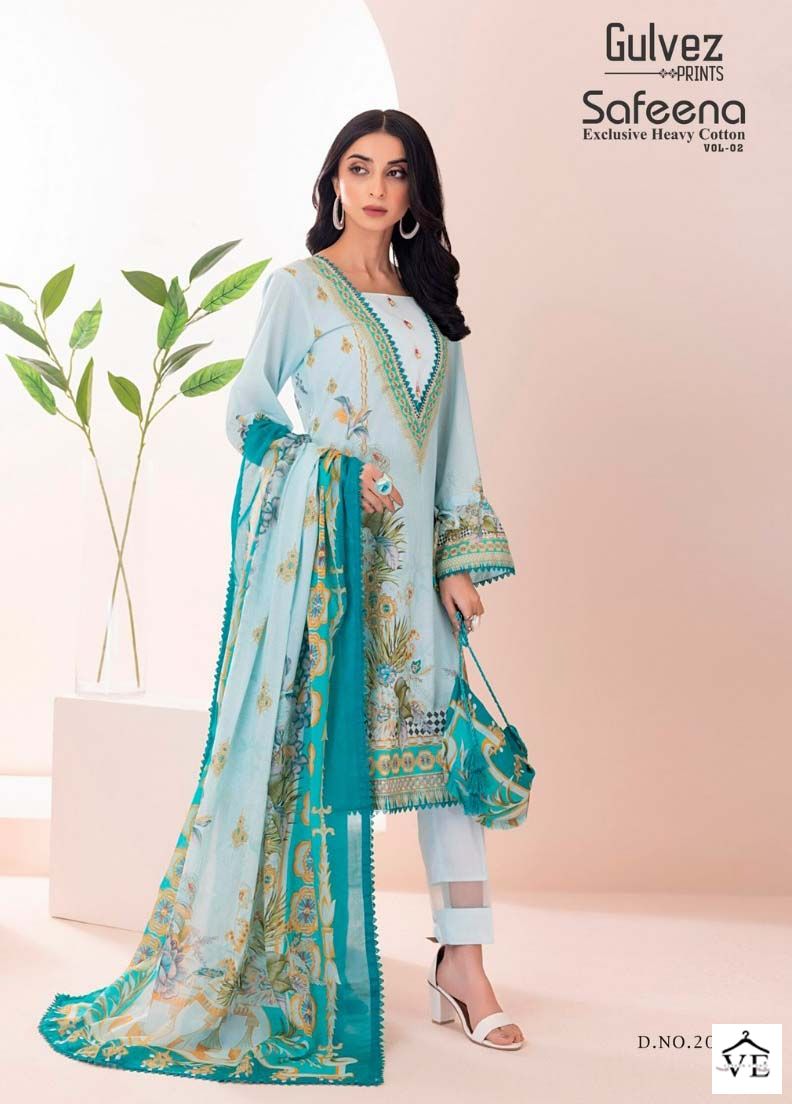Gulvez Safeena Vol 2 Cotton Wholesale Pakistani Salwar Suit Catalog ...