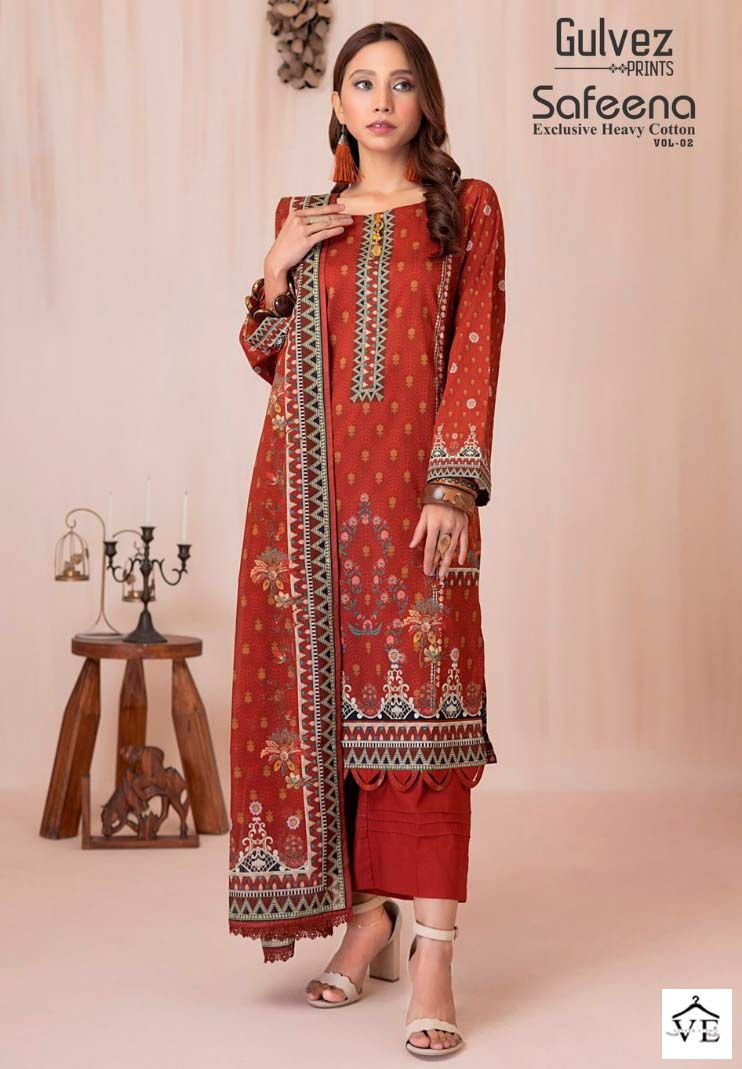 Gulvez Safeena Vol 2 Cotton Wholesale Pakistani Salwar Suit Catalog ...