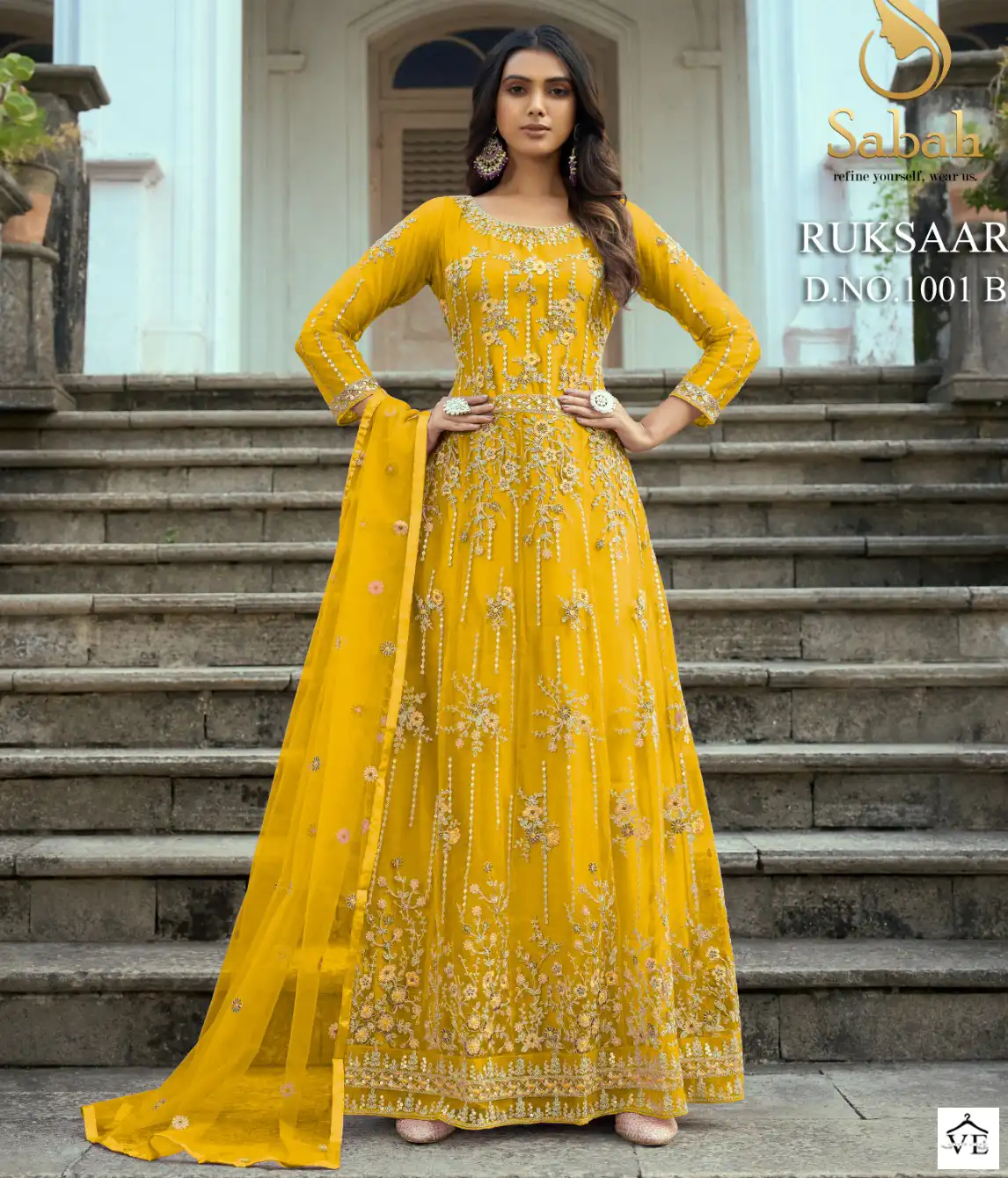 Sabah Ruksaar 1001 Color Plus Heavy Butterfly Net Wholesale Designer ...