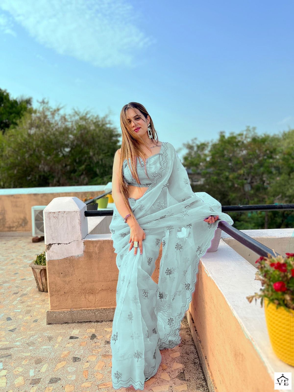 Vardan Ethnic Golden Butta Pure And Light Organza Wholesale Sarees ...