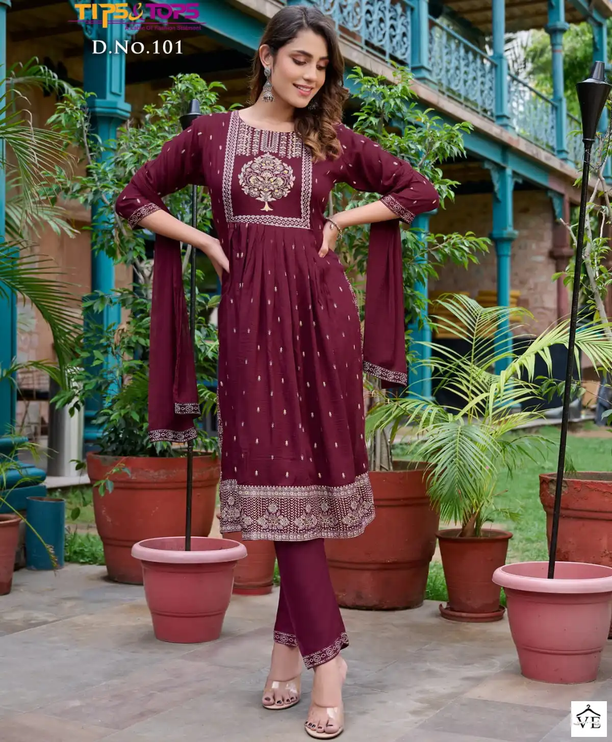Tips And Tops Label Rayon Wholesale Readymade Salwar Suit Catalog ...