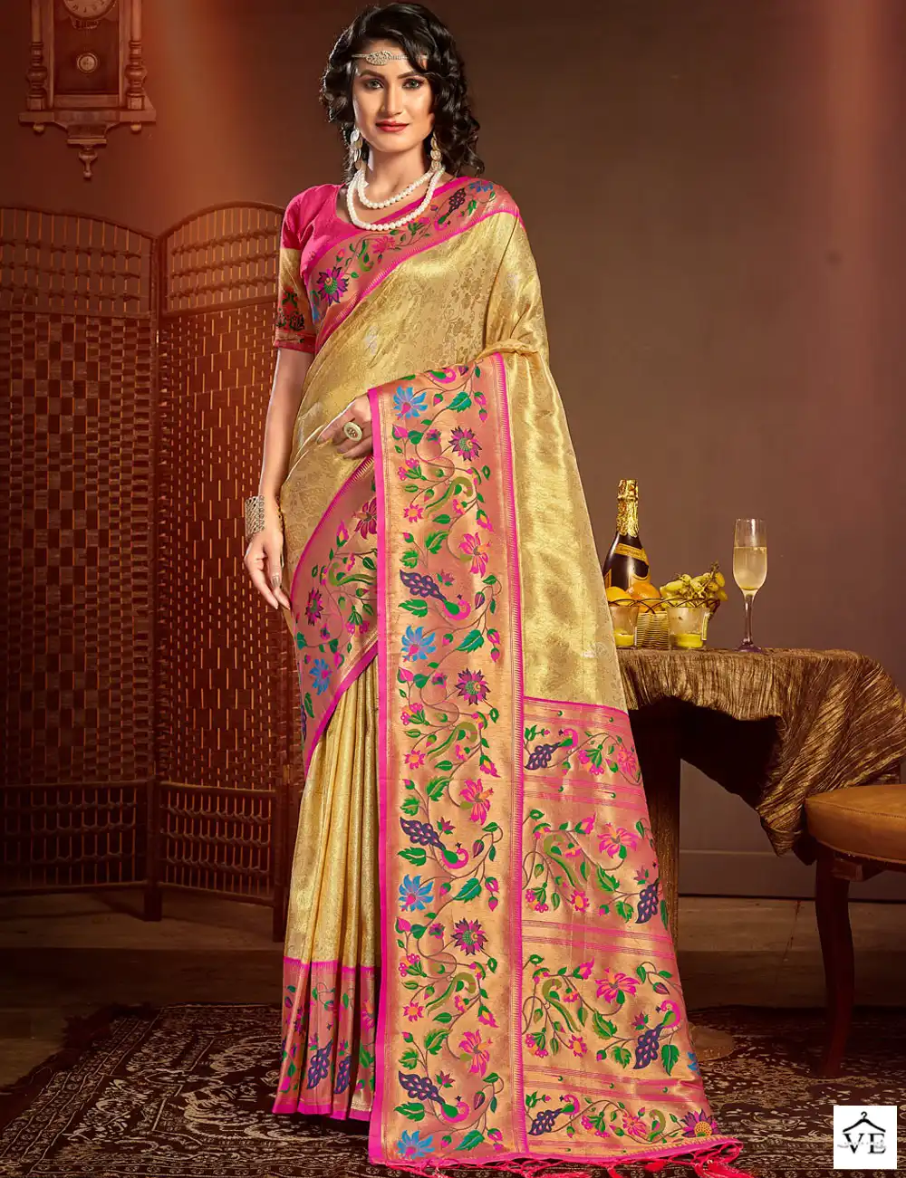 Sargam Jeshika Paithani Silk Wholesale Saree Catalog - Vardan Ethnic