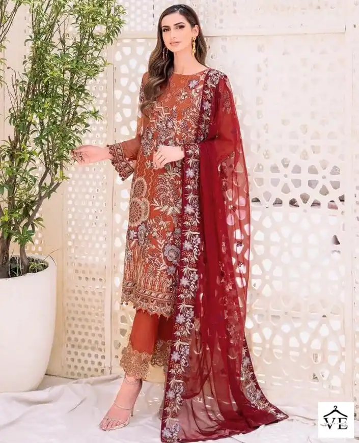 Vardan Ethnic Ramsha Chiffon Collection Vol 23 Embroidered Chiffon ...