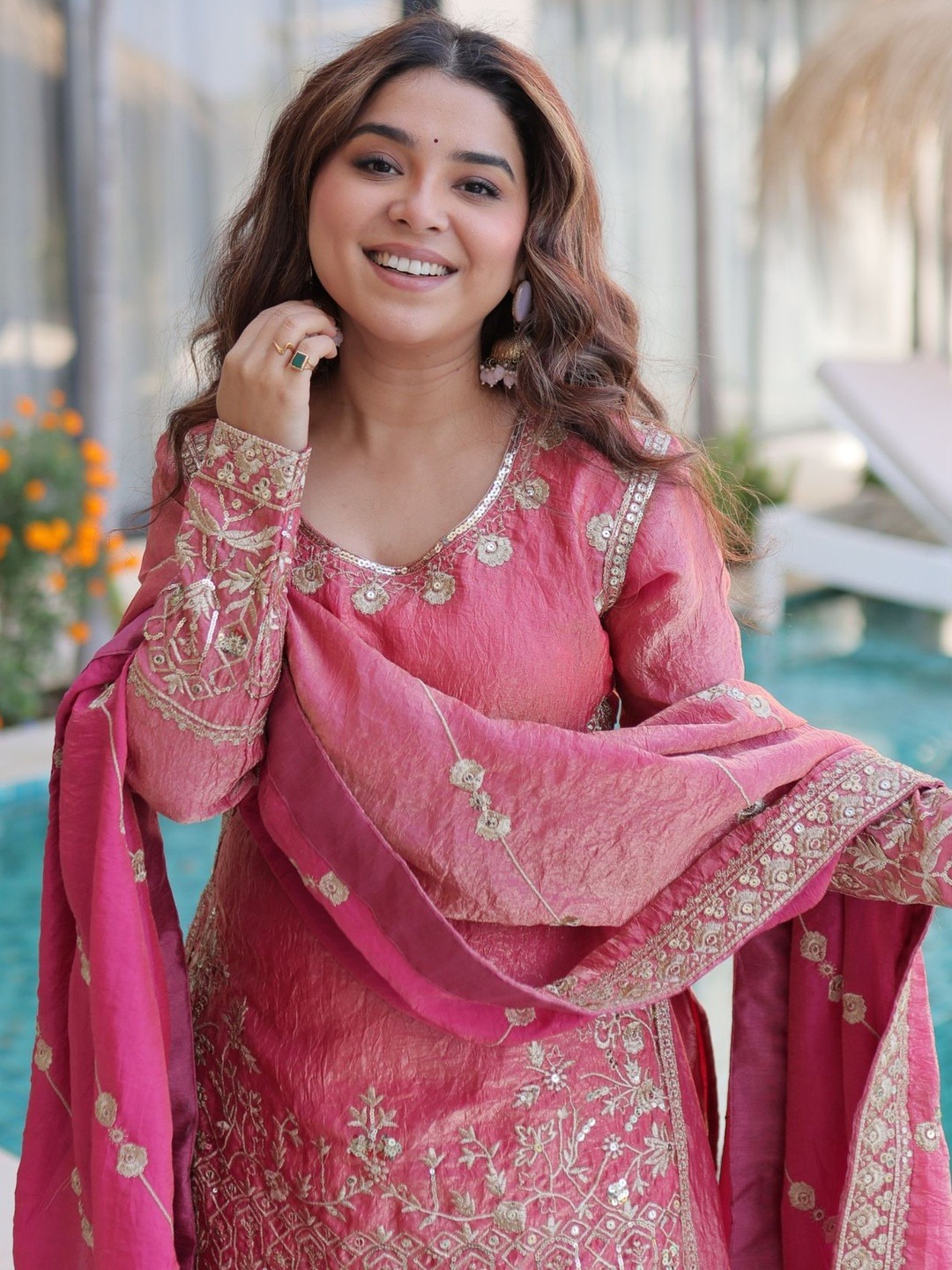 Dhusameera 01 Fandy Silk Embroidered Festival Wear Kurti Set - Vardan ...